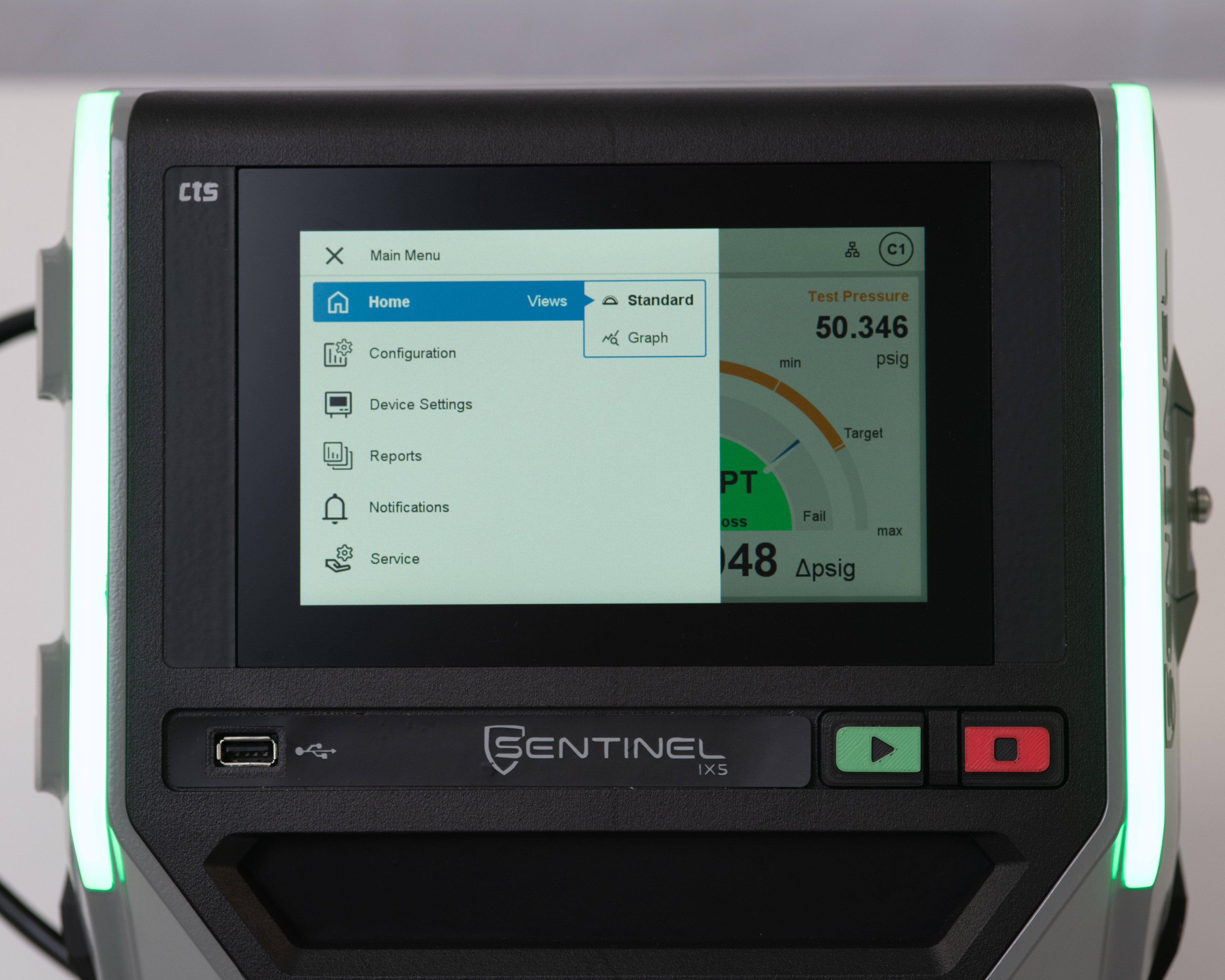 Sentinel IX5: Pressure, Flow, Vacuum Leak Testing