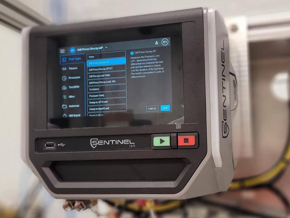 Sentinel IX5: Pressure, Flow, Vacuum Leak Testing