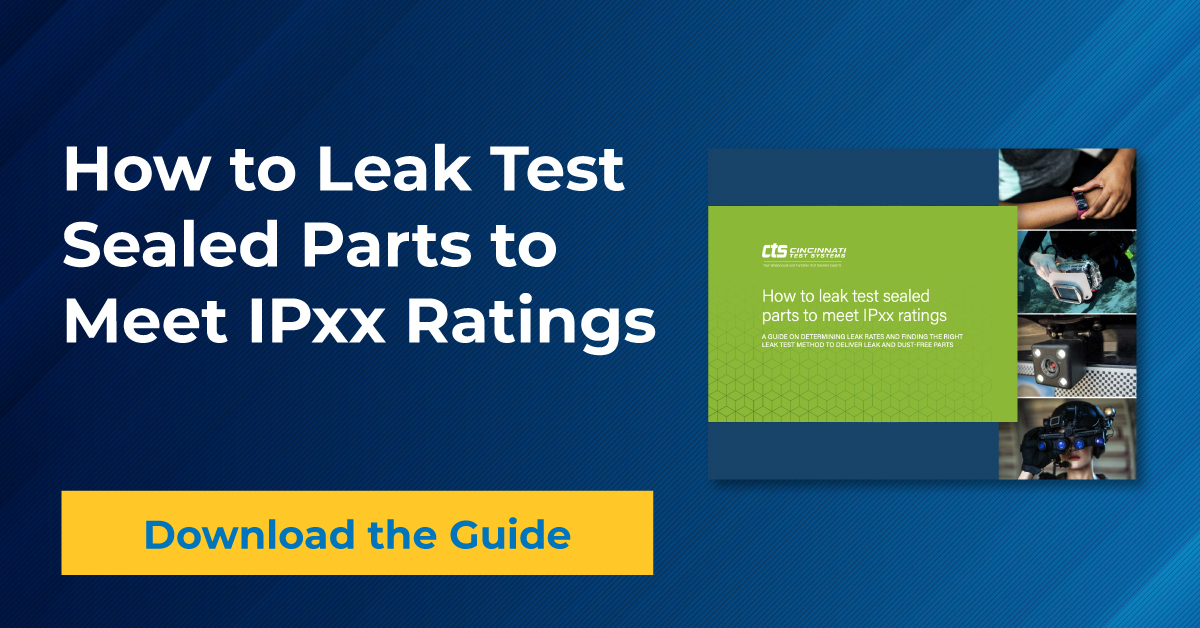Ipxx Ratings Leak Test Guide | IPxx Leak Test Guide