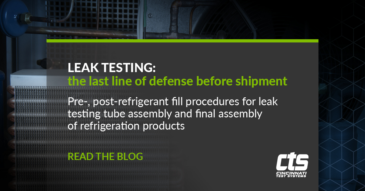 Conducting Leak Testing on Refrigerant Tube Assembly & Final Assembly